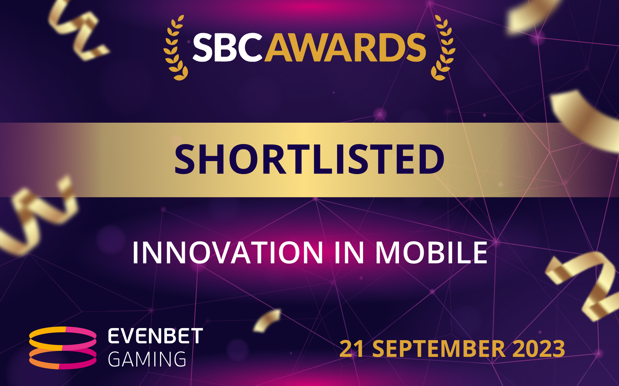 EvenBet Gaming Shortlisted for SBC Awards | EvenBet Gaming