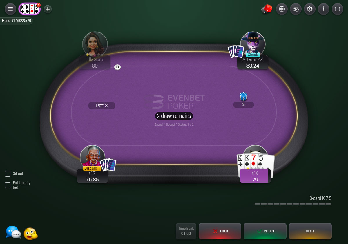 Badugi | EvenBet Gaming